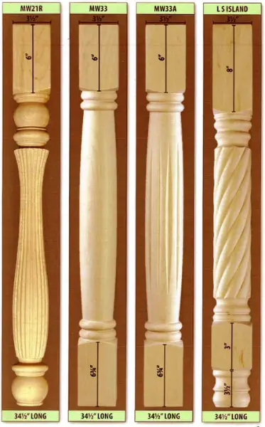 Posts and Legs - Amish Made Heirlooms